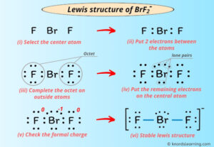 Lewis Structure of BrF2- (With 5 Simple Steps to Draw!)