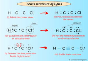 Lewis Structure of C2HCl (With 6 Simple Steps to Draw!)