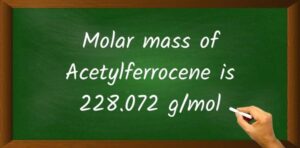 Acetylferrocene (C12H12FeO) Molar Mass (With Calculations)