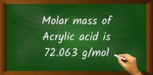 Acrylic acid (C3H4O2) Molar Mass (With Calculations)