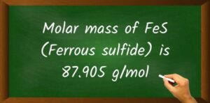 FeS (Ferrous sulfide) Molar Mass (With Calculations)