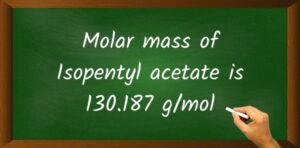 Isopentyl acetate (C7H14O2) Molar Mass (With Calculations)