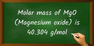 MgO (Magnesium oxide) Molar Mass (With Calculations)
