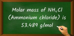 NH4Cl (Ammonium chloride) Molar Mass (With Calculations)