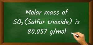 SO3 (Sulfur trioxide) Molar Mass (With Calculations)