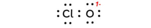 What is the Charge on ClO (Hypochlorite ion)? And Why?