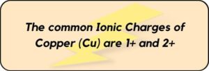 What is the Ionic Charge of Copper (Cu)? And Why?
